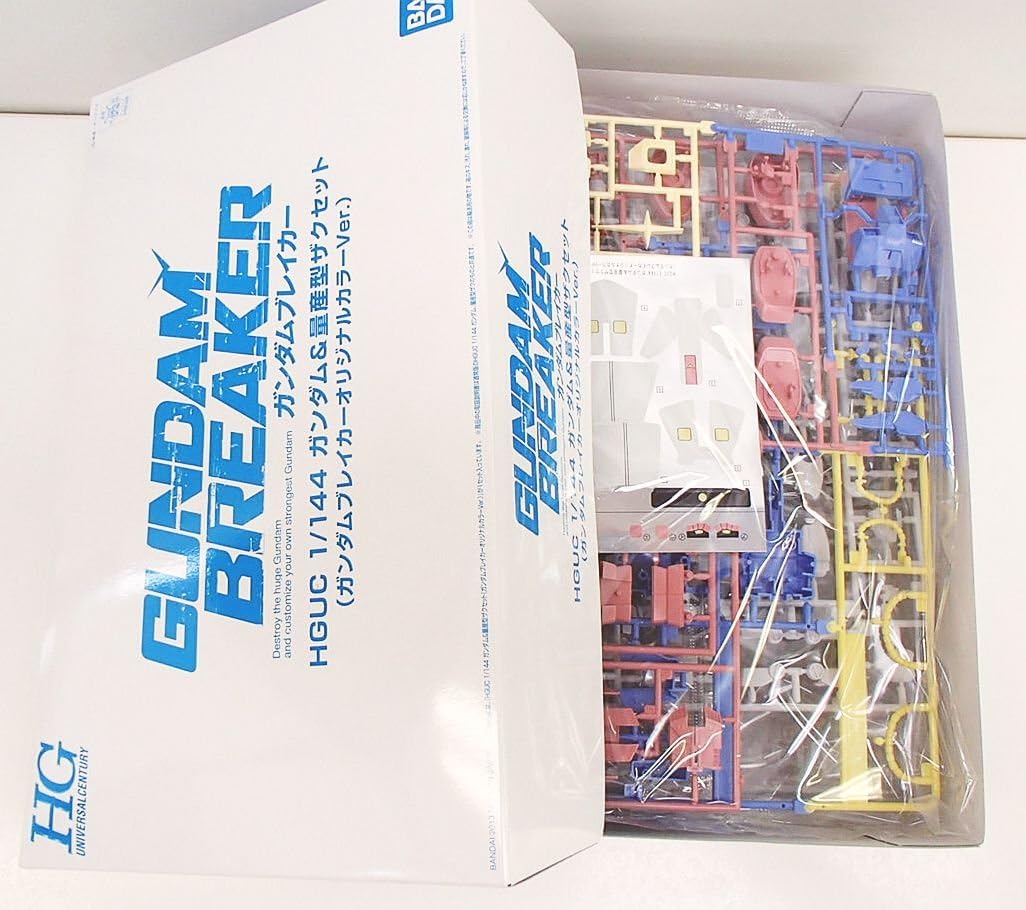 Gunpla HGUC 1/144 Gundam & Mass-produced Zaku Set Gundam Breaker Origi ...