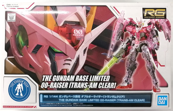 RG 1/144 Gundam Base Limited 00-raiser [Trans-Am Clear] Plastic Model ...